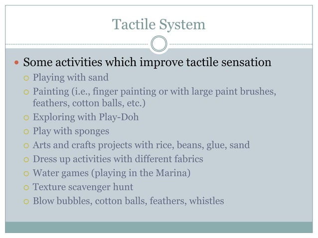 Sensory Integration Techniques | PPTX