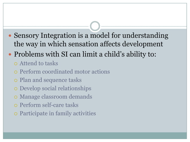 Sensory Integration Techniques | PPTX