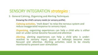 Sensory Integration in Children | PPTX