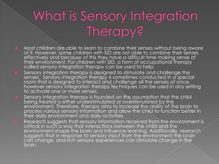 Sensory Integration Therapy | PPTX