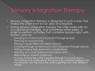 Sensory Integration Therapy | PPTX