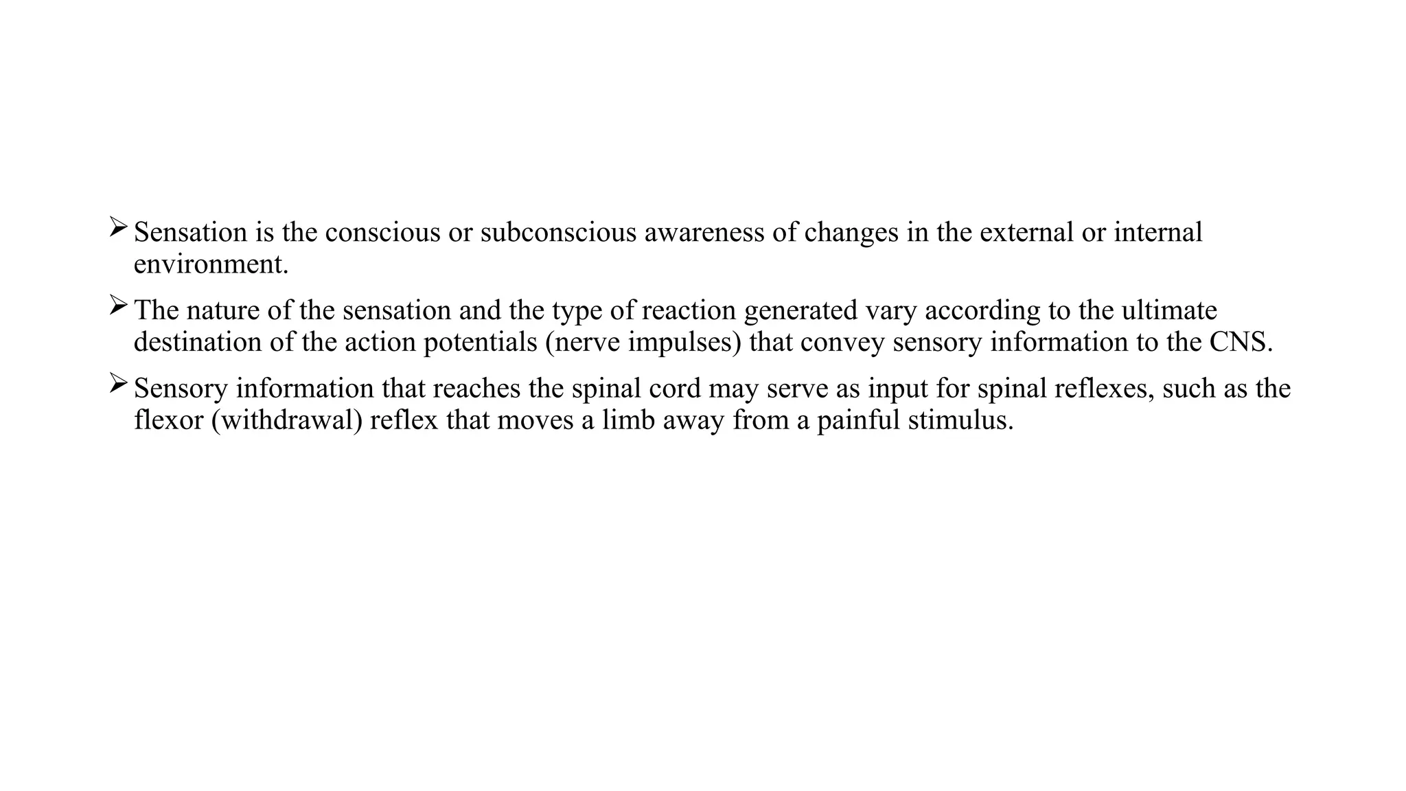 Sensory Mechanism- definition characteristics | PPT