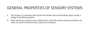 Sensory Mechanism- definition characteristics | PPTX
