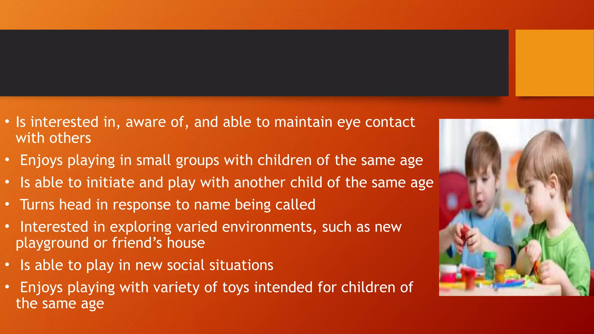 Sensory milestones(5 year) | PPTX