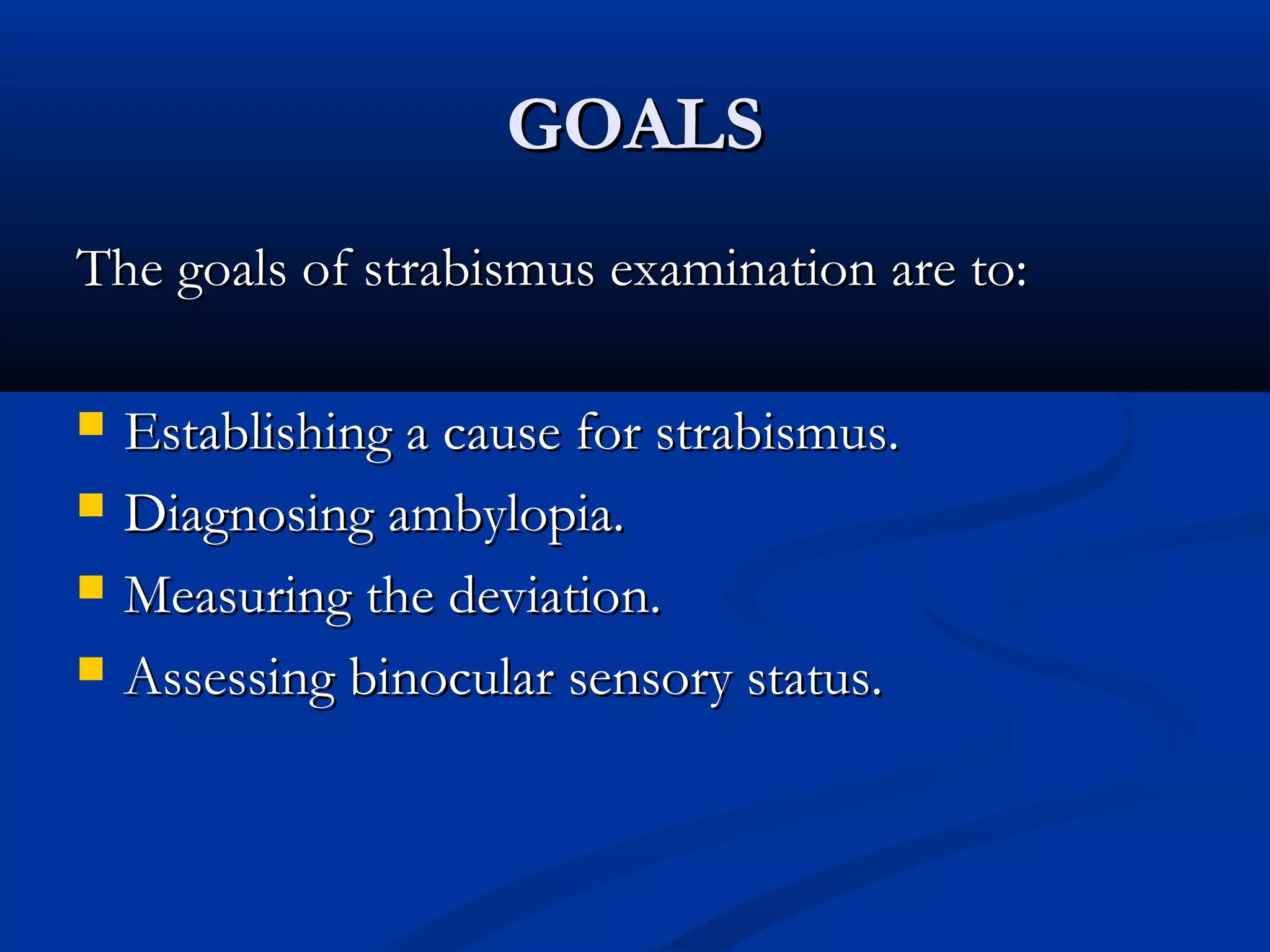 Sensory & motor evaluation of strabismus | PPT