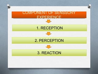 SENSORY NEEDS B.SC. NURSING SEMESTER II. | PPTX