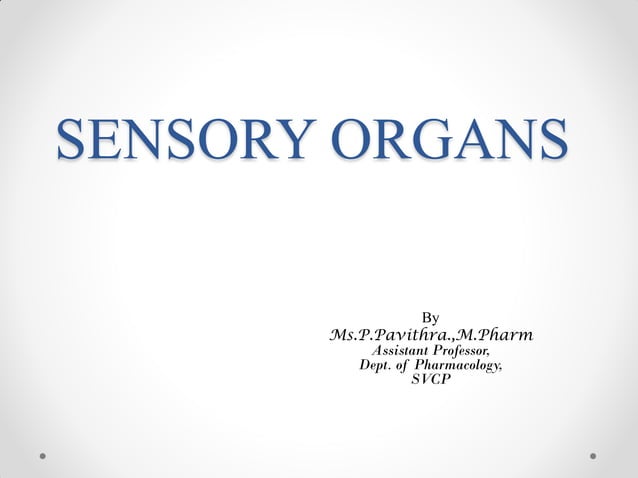 Sensory organs | PPT