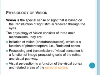 The Sensory Organs ( Anatomy & Physiology) | PPTX