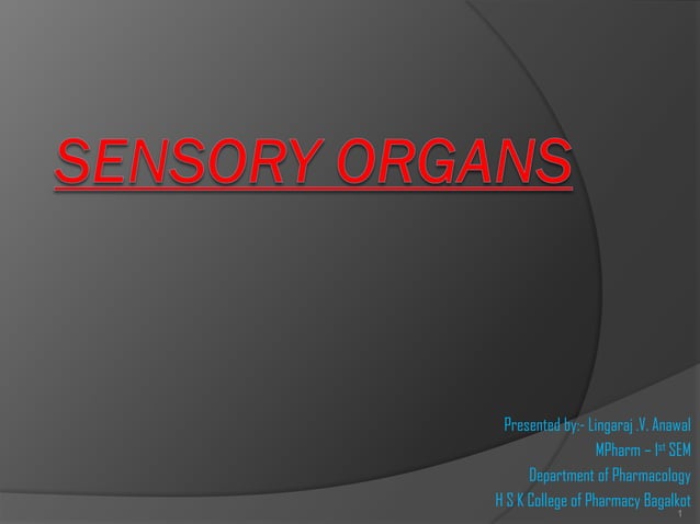 Sensory organs | PPT