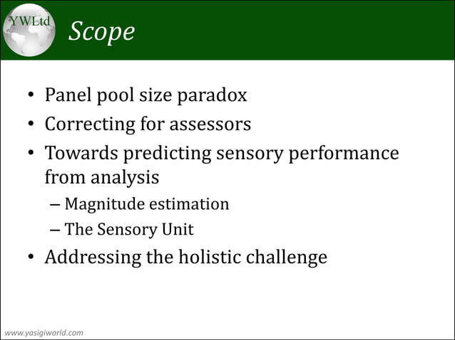 Sensory panels: Set-up, management and reducing bias | PDF