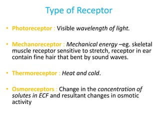 Sensory physiology agasi final | PPT