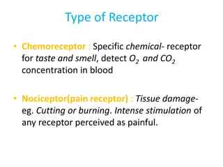 Sensory physiology agasi final | PPT