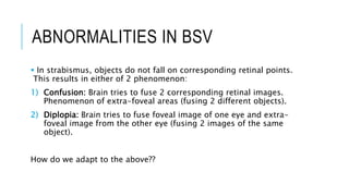 Strabismus sensory physiology and pathology | PPT