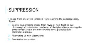 Strabismus sensory physiology and pathology | PPT