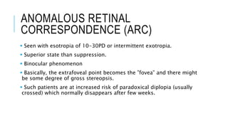 Strabismus sensory physiology and pathology | PPT