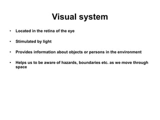 Sensory presentation for psychology .ppt
