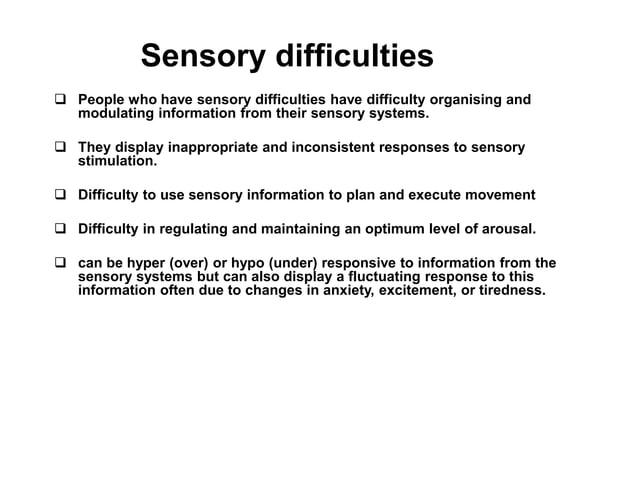 Sensory presentation for psychology .ppt