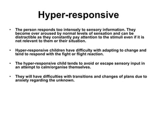 Sensory presentation for psychology .ppt