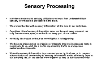 Sensory presentation for psychology .ppt
