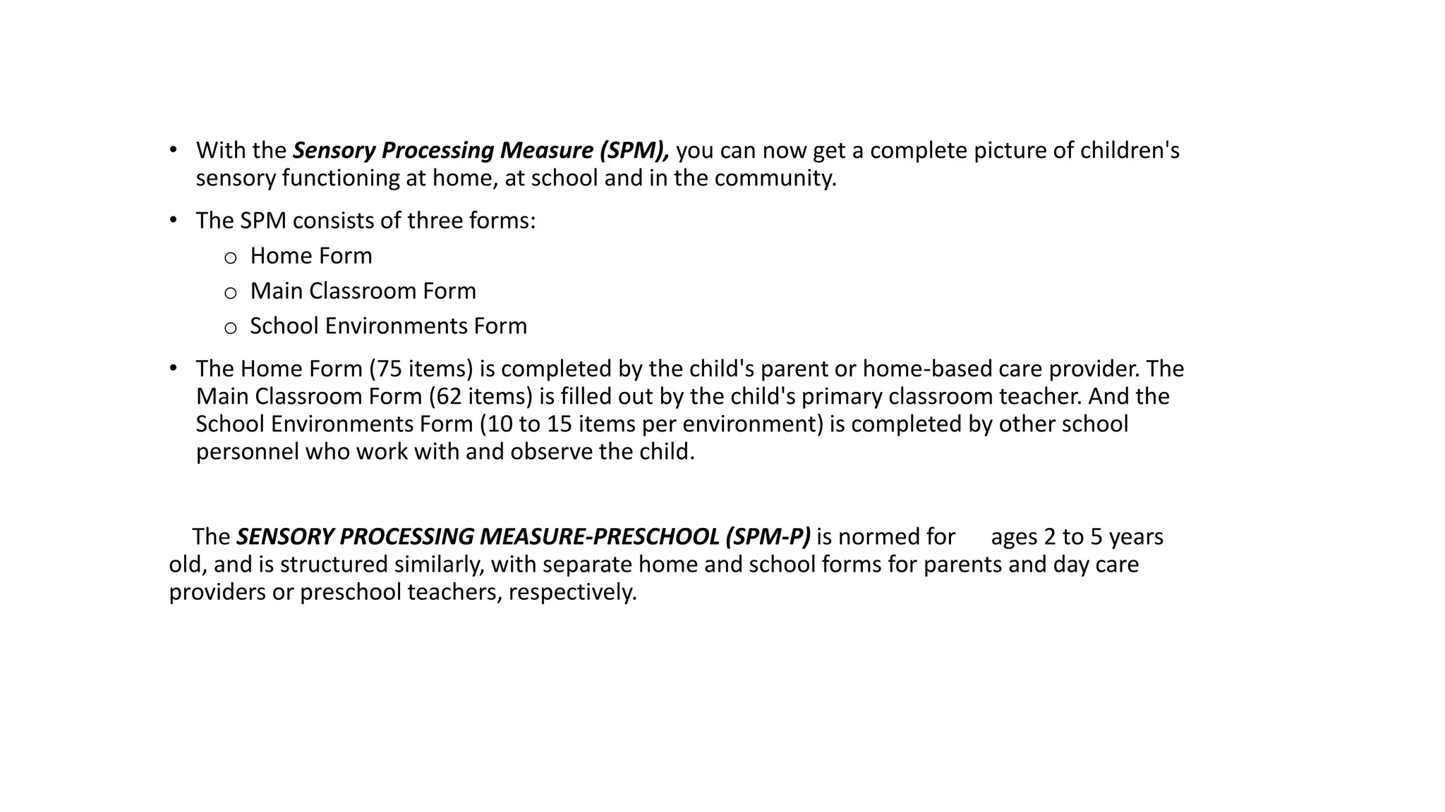 Sensory processing disorder | PPTX