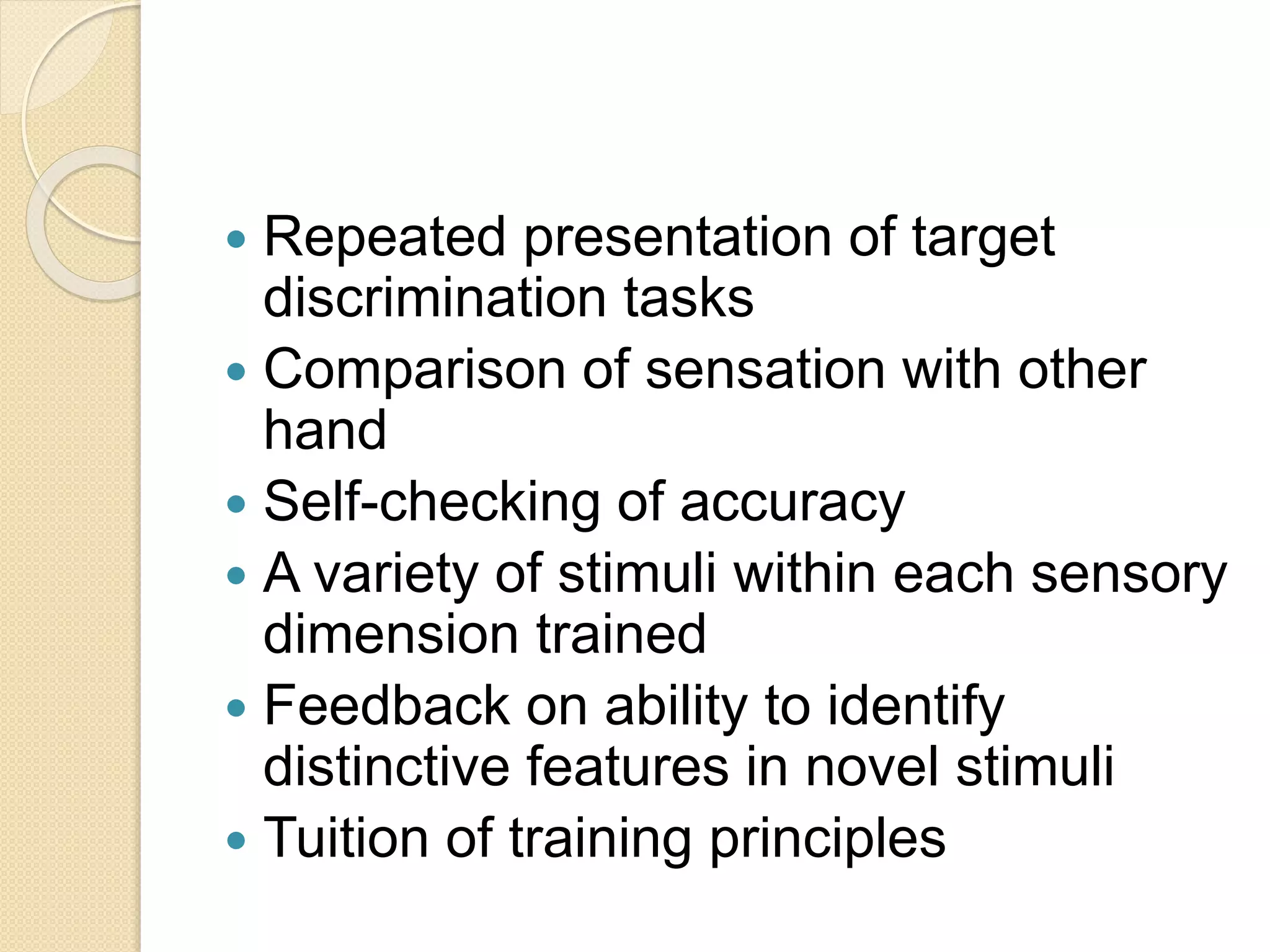 Sensory Re-education | PPTX