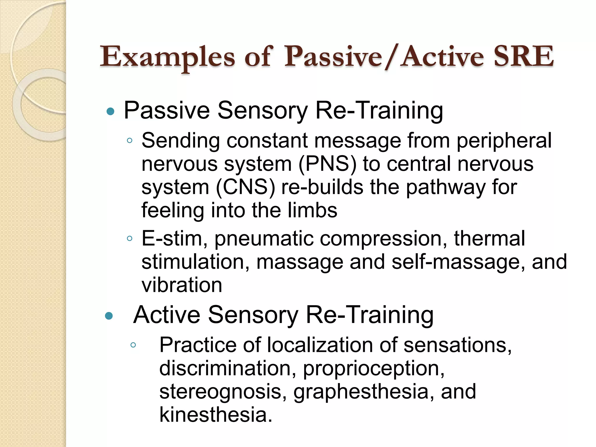 Sensory Re-education | PPTX