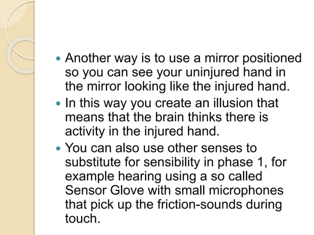 Sensory Re-education | PPTX | First Aid | Injuries
