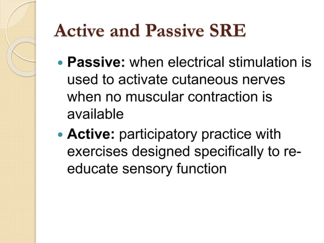 Sensory Re-education | PPTX | First Aid | Injuries