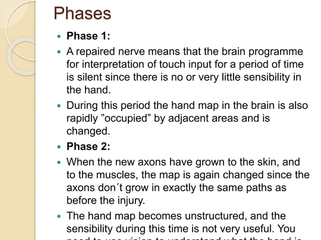 Sensory Re-education | PPTX | First Aid | Injuries