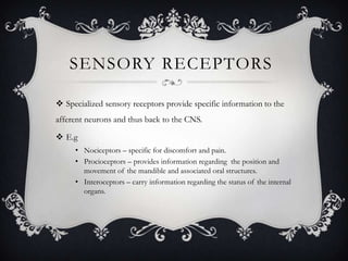 Sensory receptors | PPTX