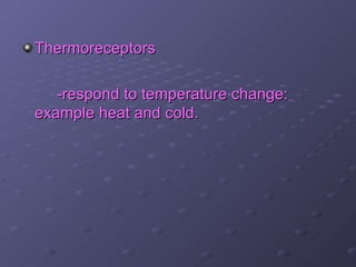 Sensory receptors | PPT