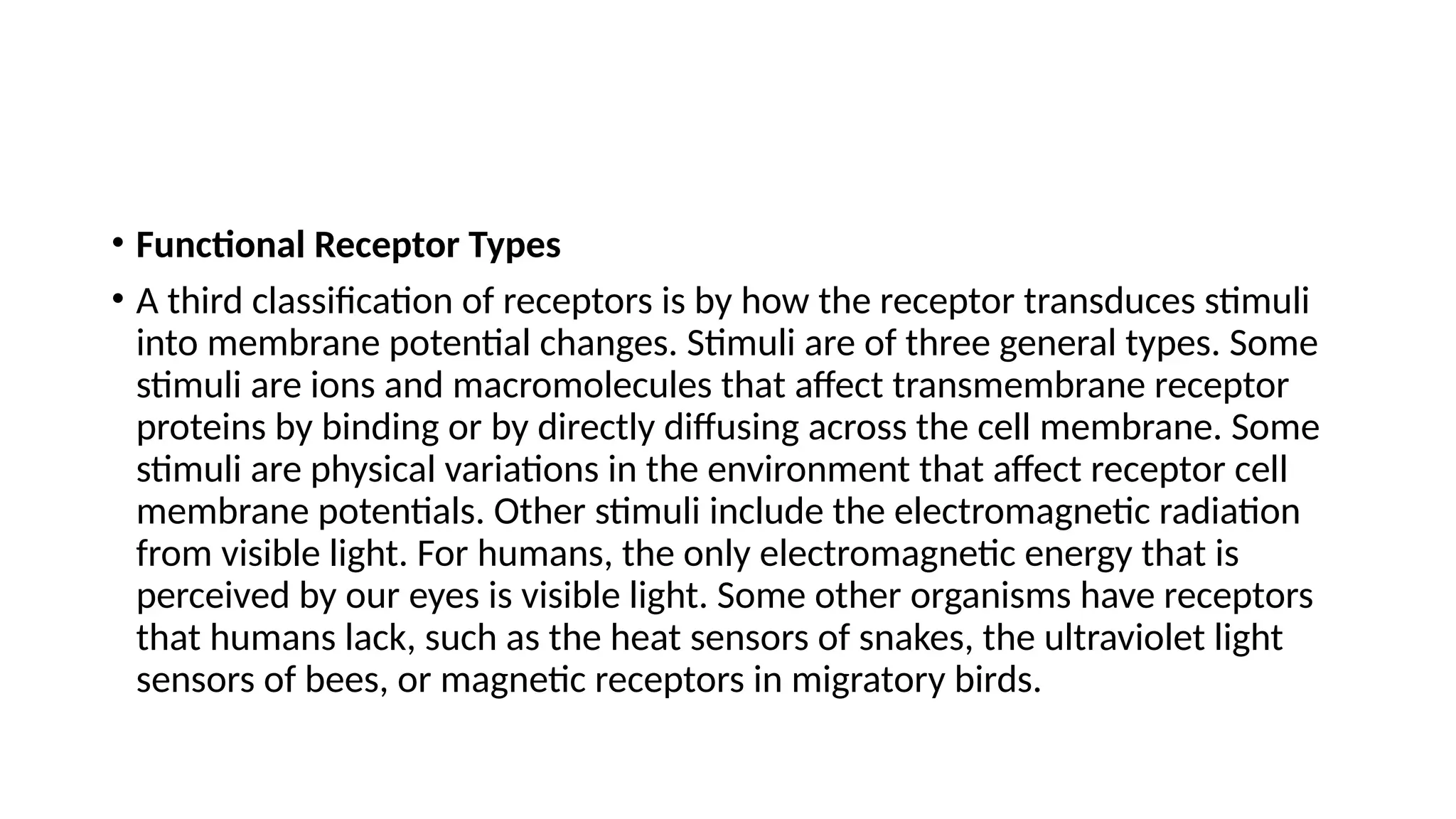 sensory receptors.pptx it is top class slides in Pakistan | PPT