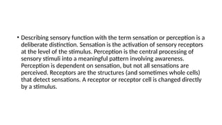 sensory receptors.pptx it is top class slides in Pakistan | PPT