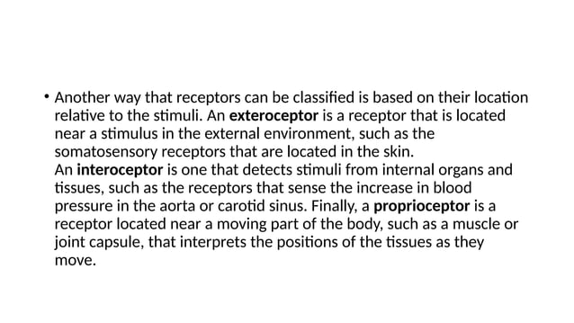 sensory receptors.pptx it is top class slides in Pakistan | PPT