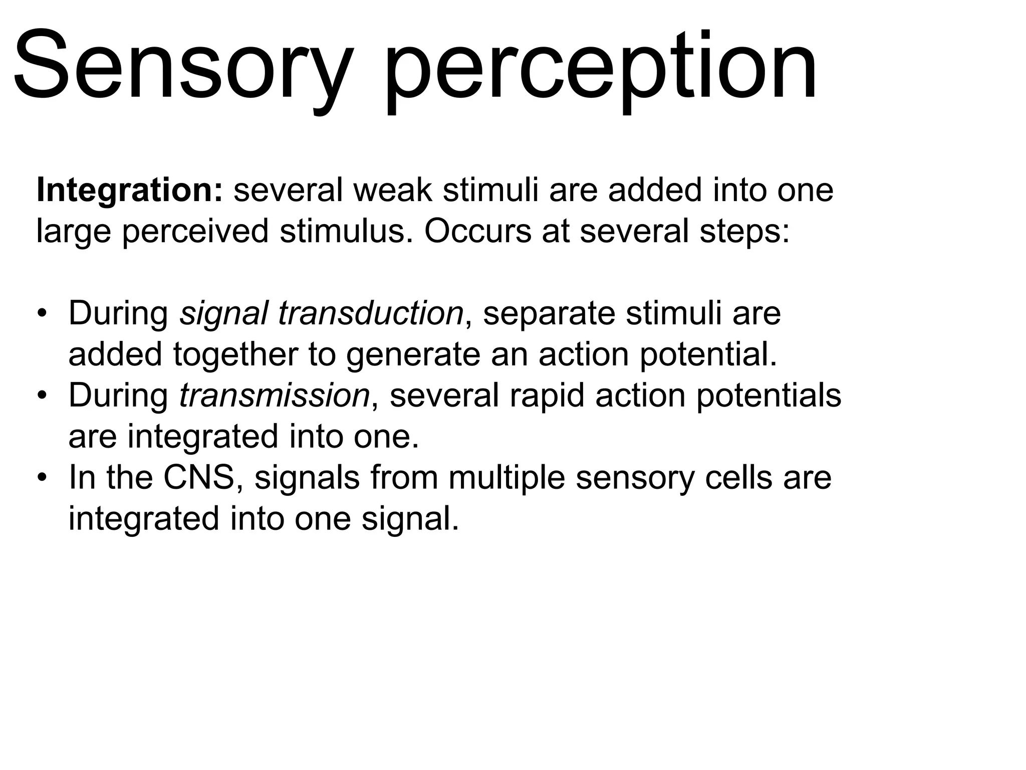 Sensory receptors animal systems | PPTX