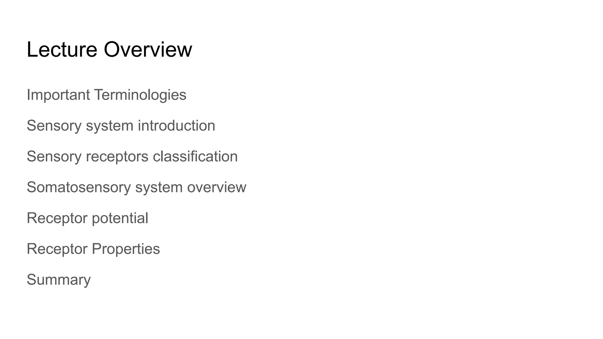 Sensory Receptors Physiology- A detailed review | PPTX