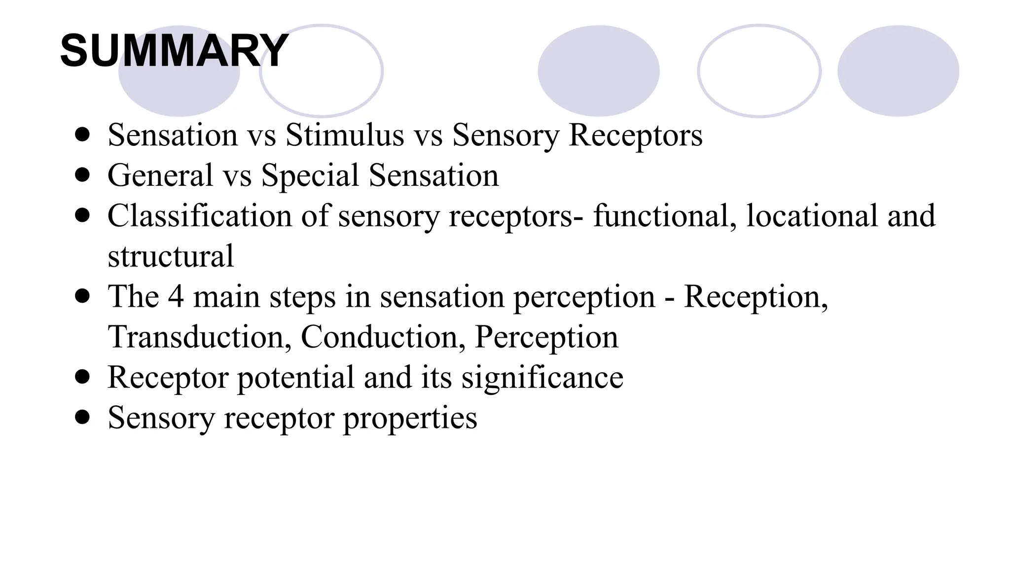 Sensory Receptors Physiology- A detailed review | PPTX
