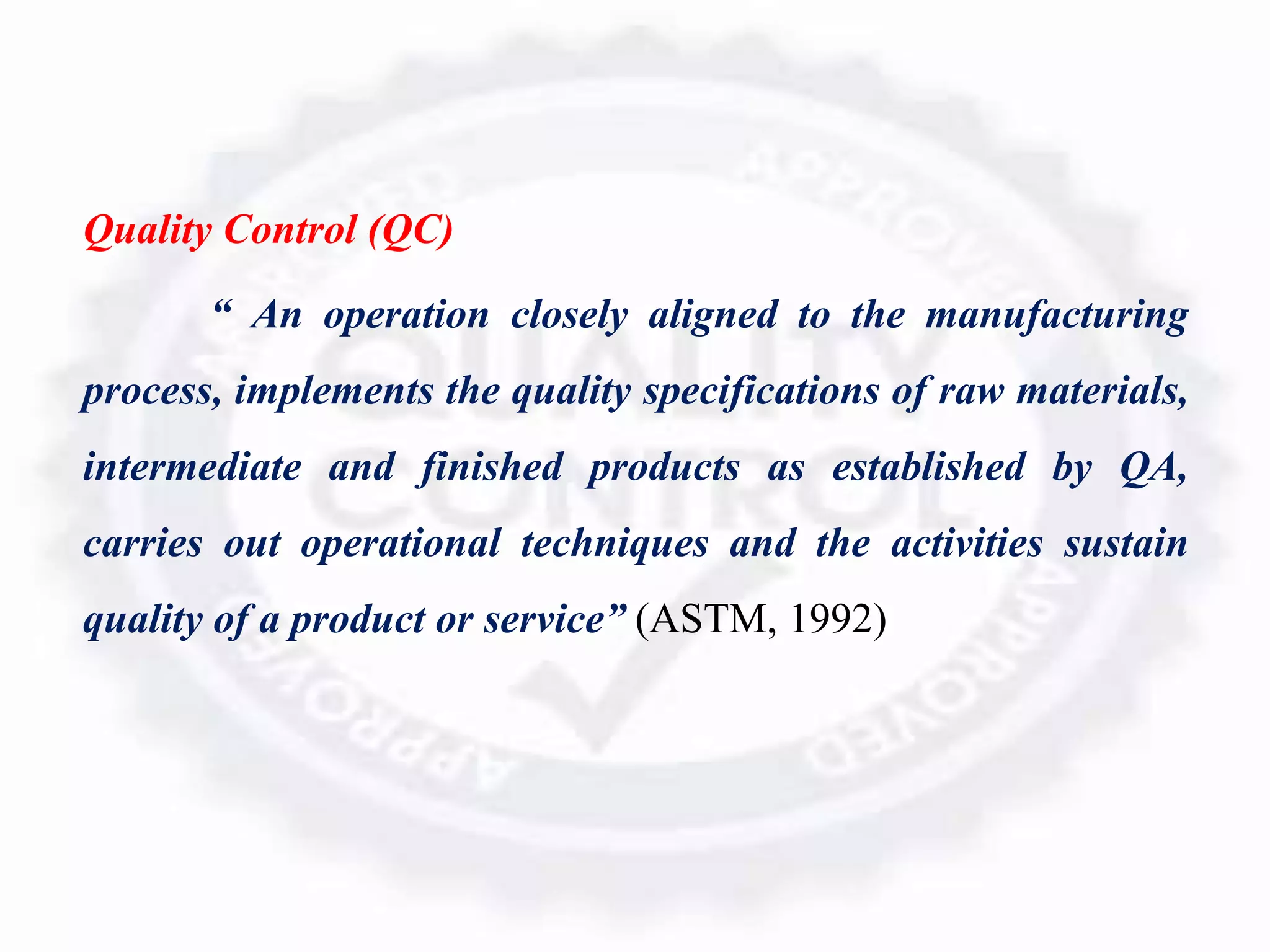 Sensory Evaluation and Quality Control | PPTX