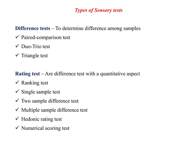 Sensory Evaluation and Quality Control | PPTX | Food Industry | Industries