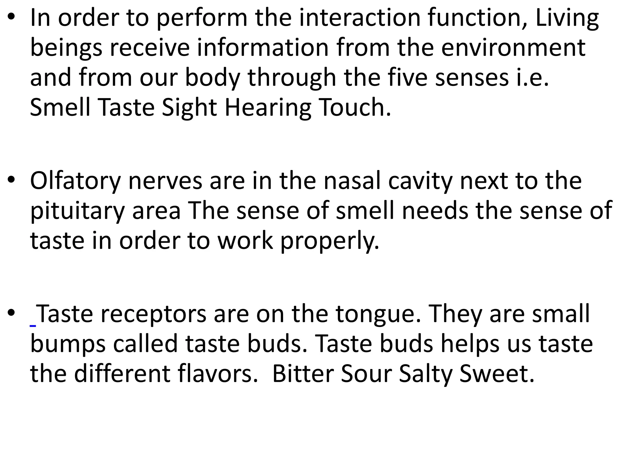 Sensory system of animals, Veterinary Content Diploma level ...