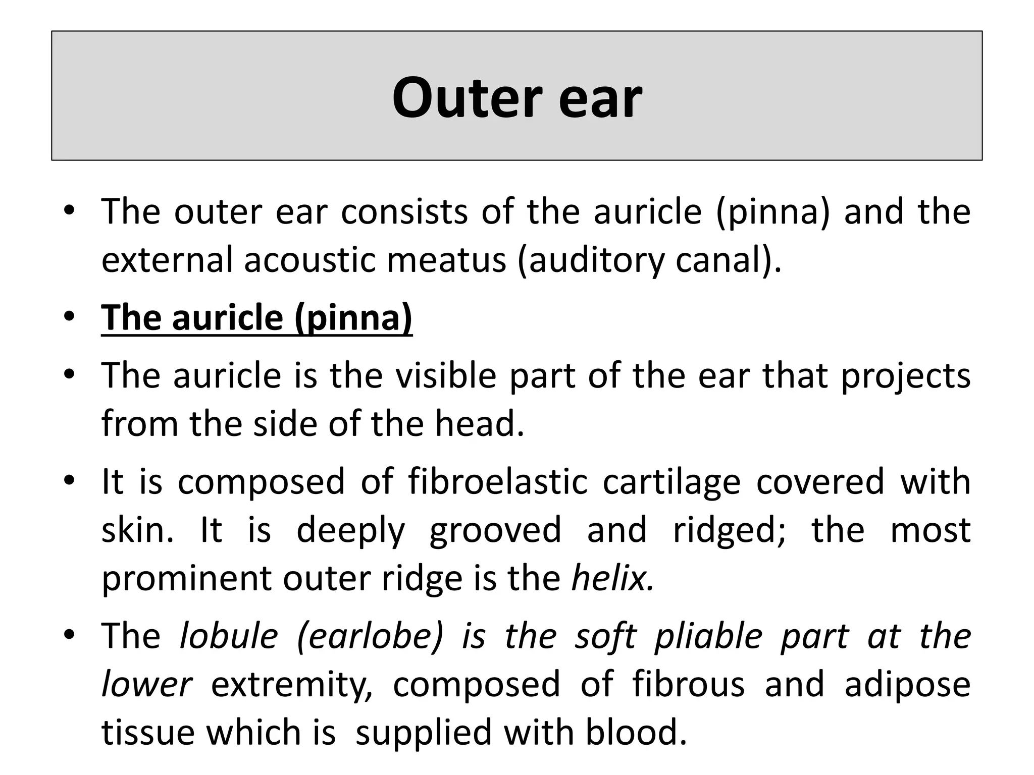 Sensory system, ear,eye anatomy | PDF