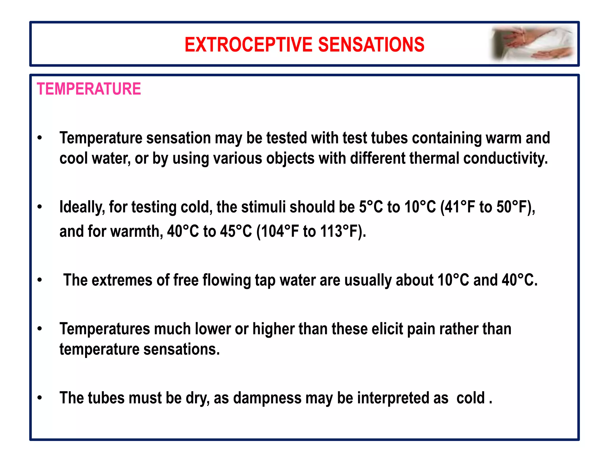 Sensory system examination | PPTX