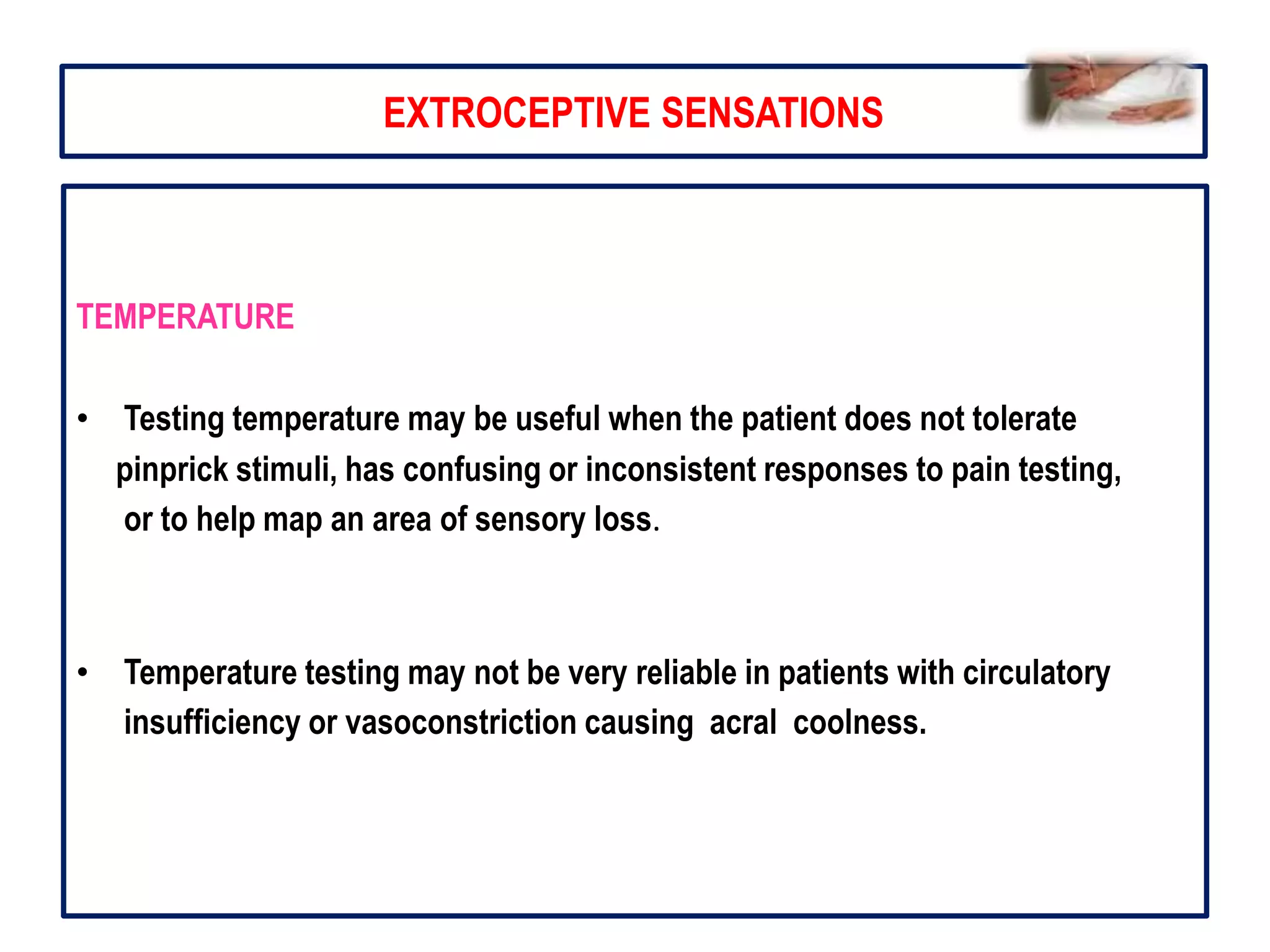 Sensory system examination | PPTX