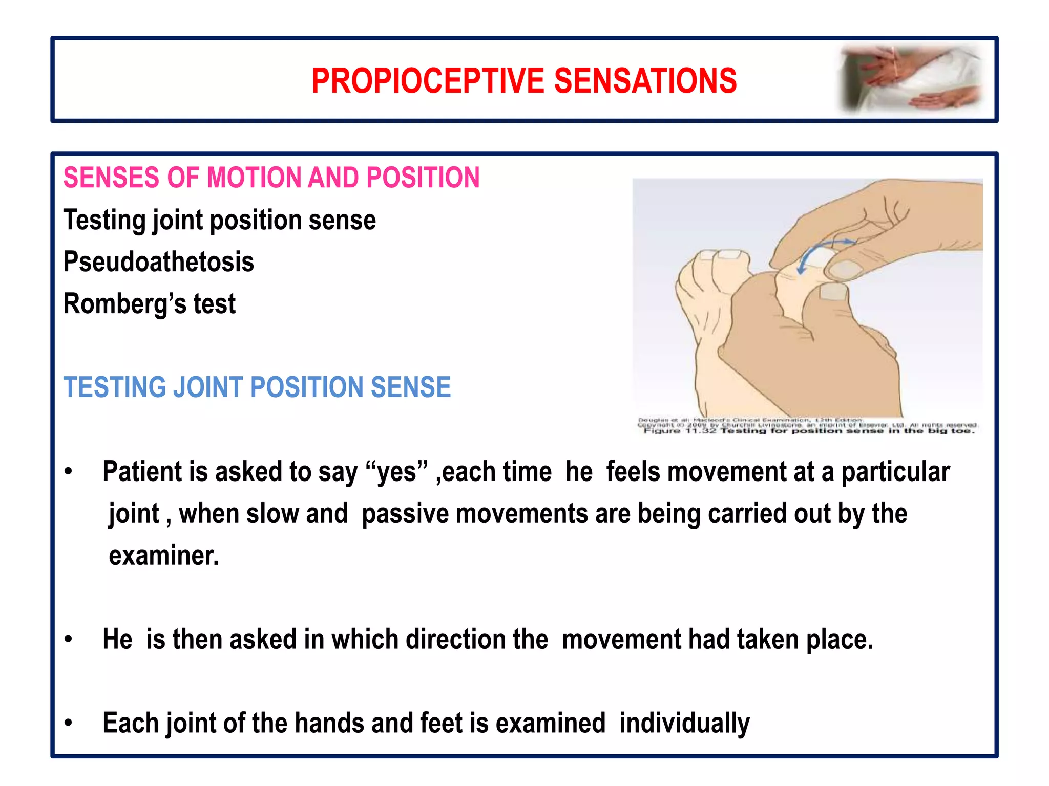 Sensory system examination | PPTX