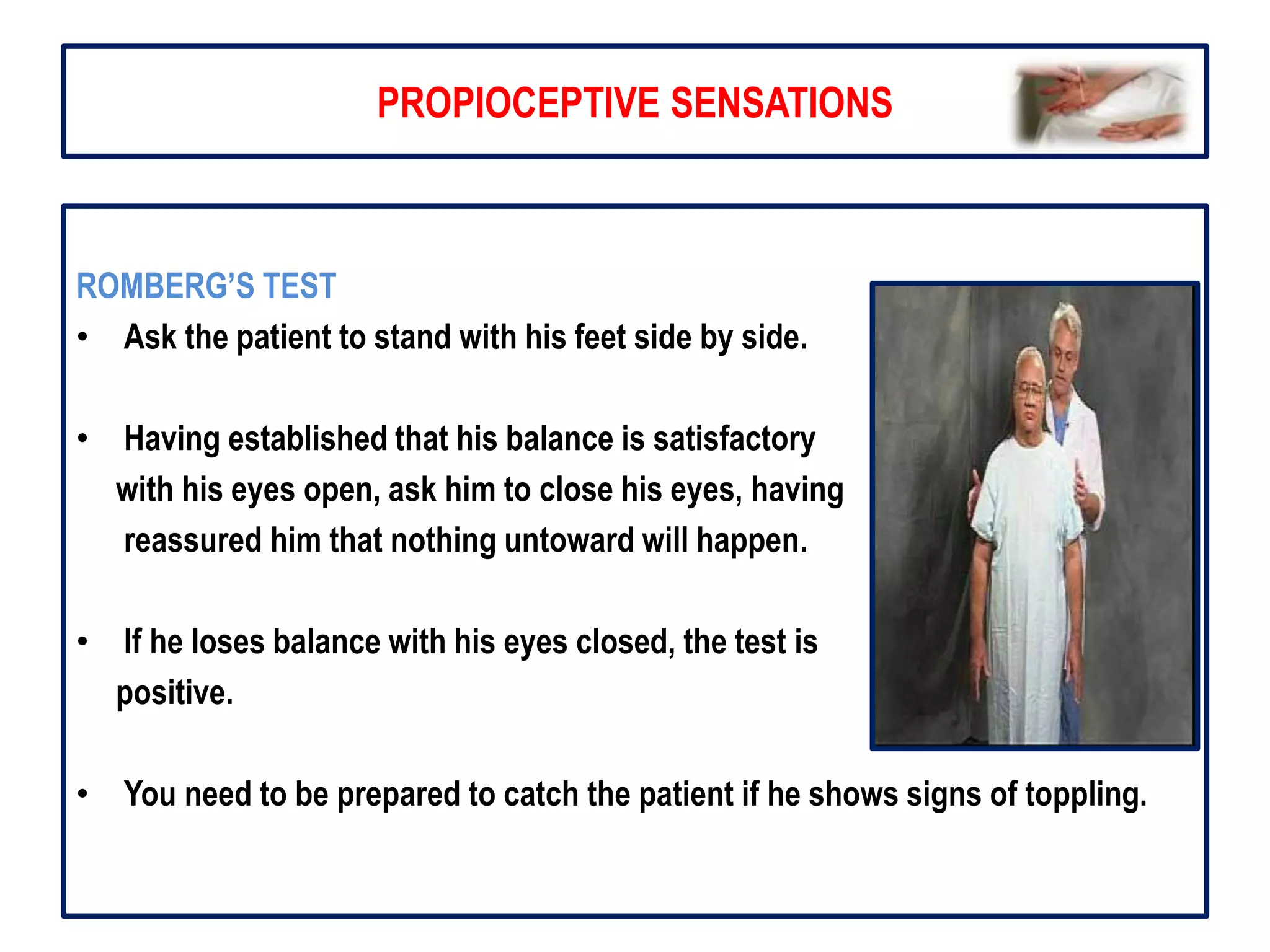 Sensory system examination | PPTX
