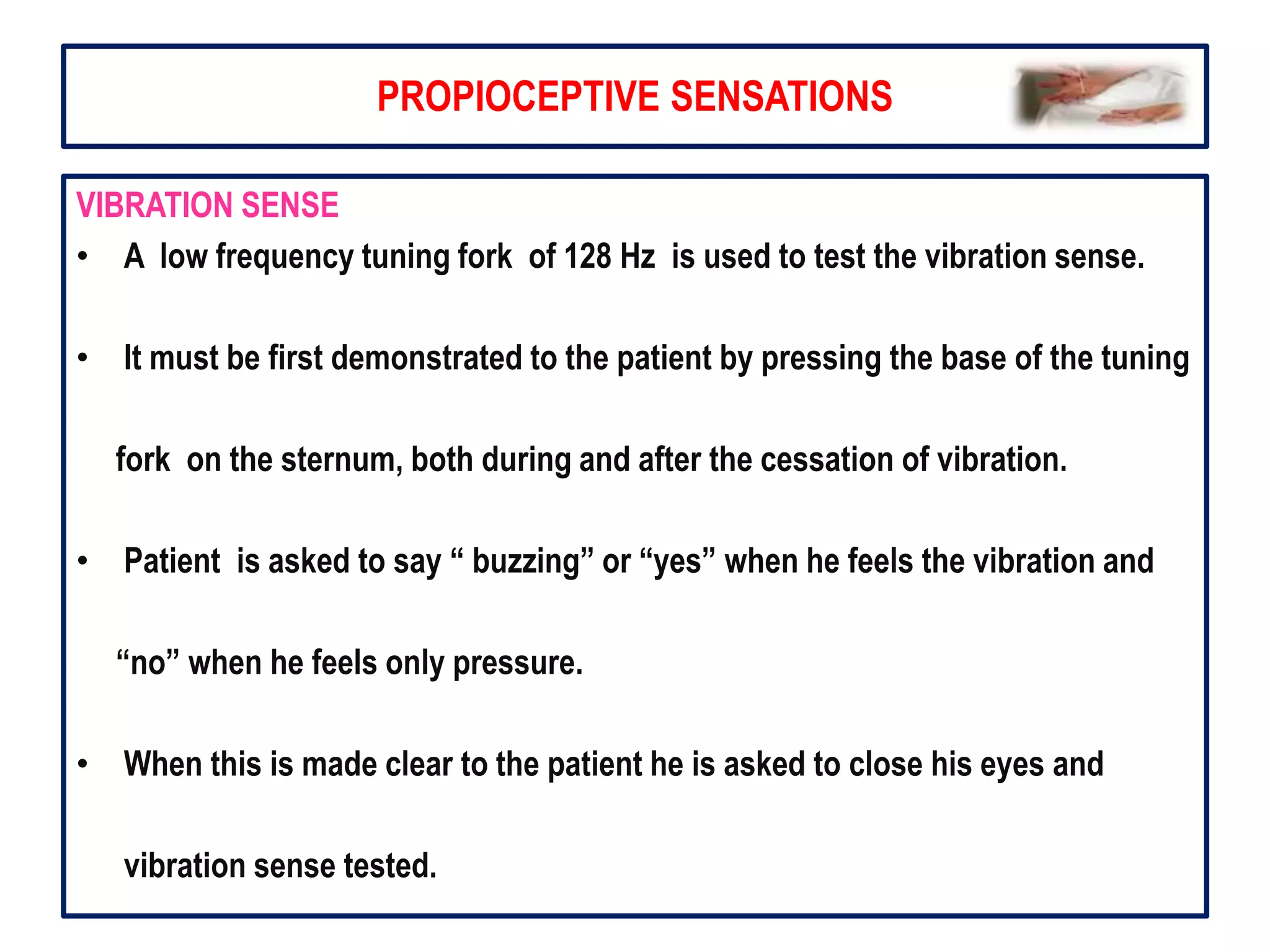 Sensory system examination | PPTX