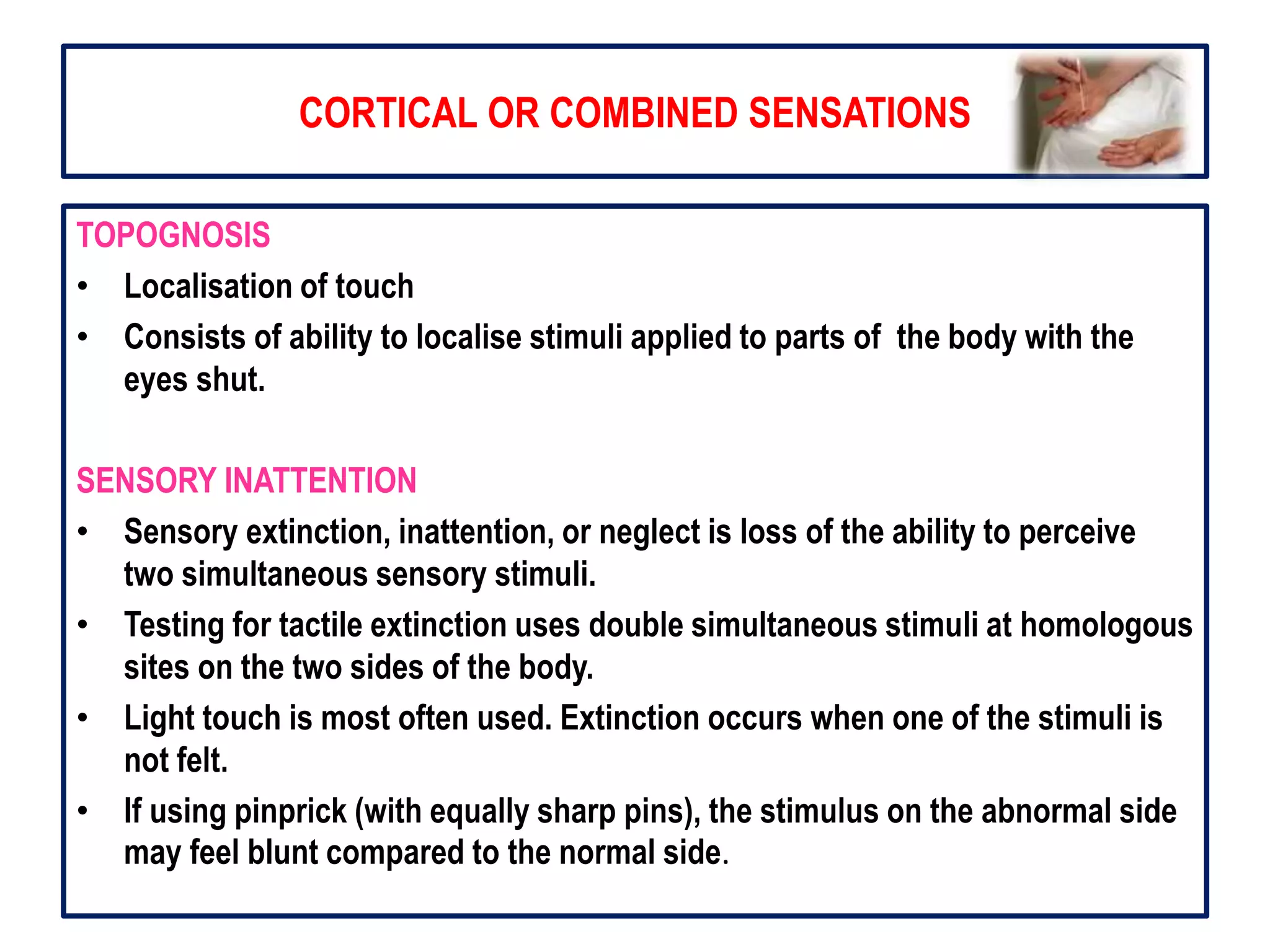 Sensory system examination | PPTX