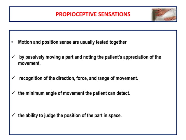 Sensory system examination | PPTX | Brain and Nervous System Disorders ...