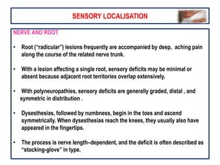 Sensory system examination | PPTX