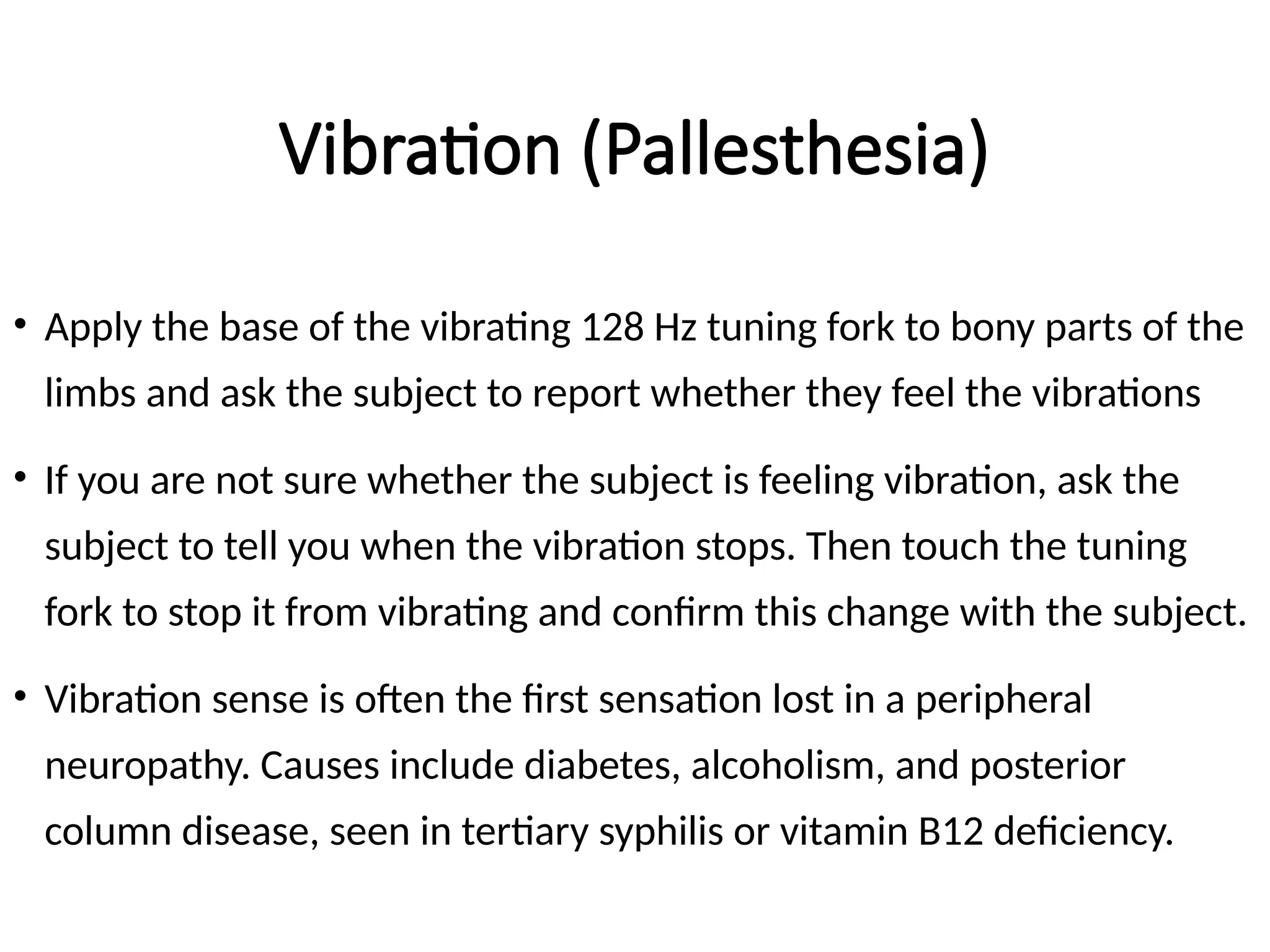 sensory system examination OF PATIENT IN HOSPITAL | PPTX